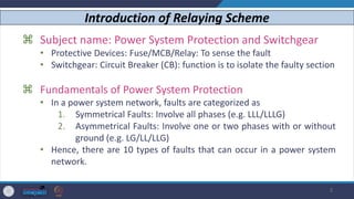 Power system protection in engineering systems | PPT