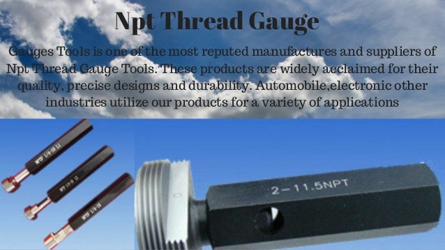 Best Npt thread ring gauge