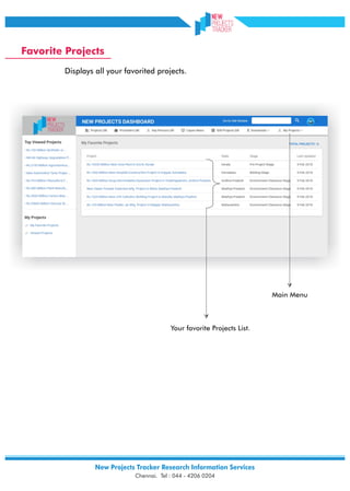 New Projects Tracker - User Manual | PDF