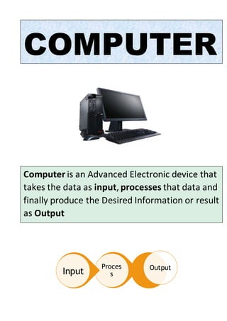 Input devices, Output devices , It's Types and CPU | PDF