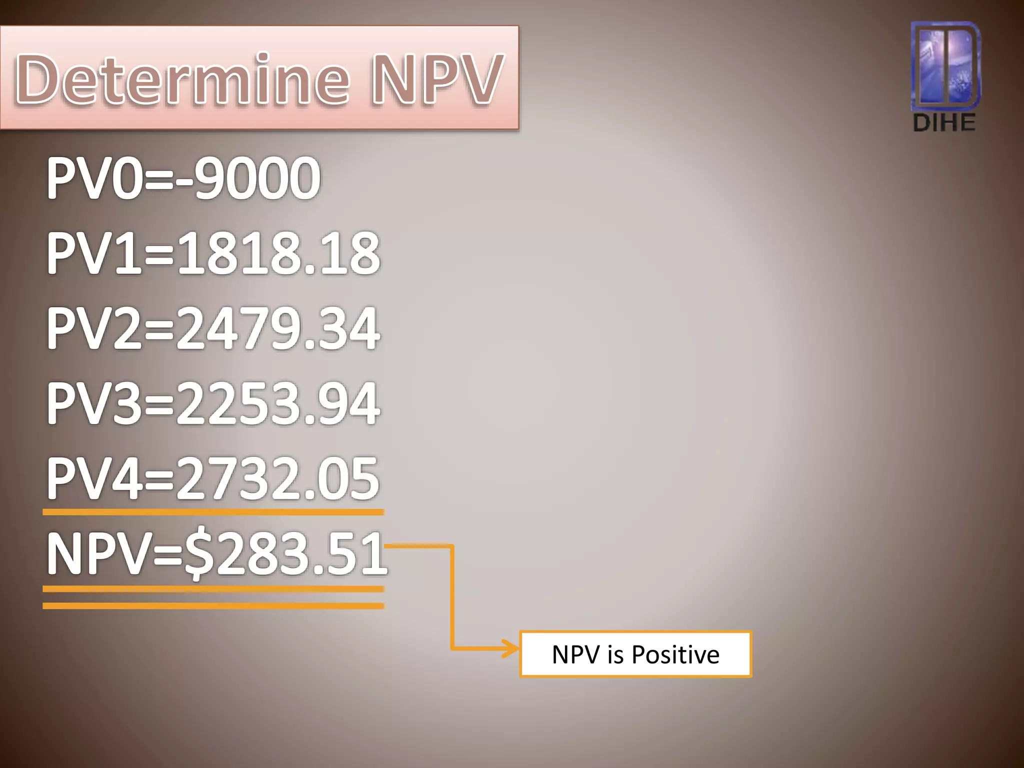 NET PRESENT VALUE | PPTX