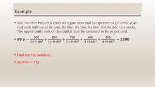Npv and other evaluation techniques | PPT