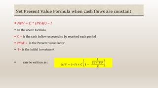 Npv and other evaluation techniques | PPT