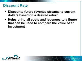 Calculating Net Present Value (NPV) | PPT
