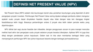 NPV dalam Manajemen Pengambilan Keputusan.pptx