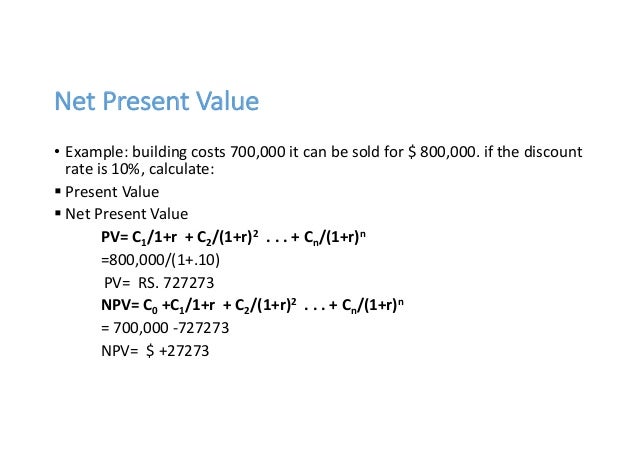 Net Present Value, IRR and Profitability Index