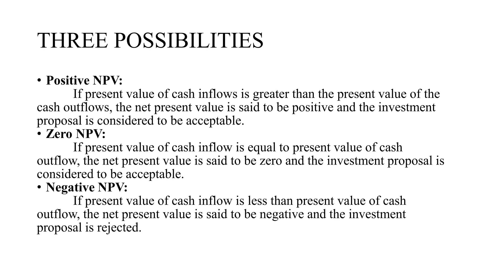 NET PRESENT VALUE (NPV) | PPTX