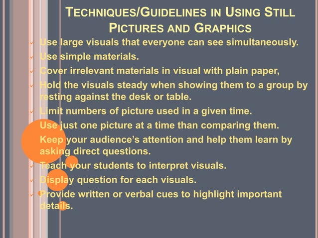 Non-Projected Visuals Presentations | PPTX | 3-D Graphics | Computer ...