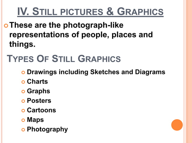 Non-Projected Visuals Presentations | PPTX | 3-D Graphics | Computer ...