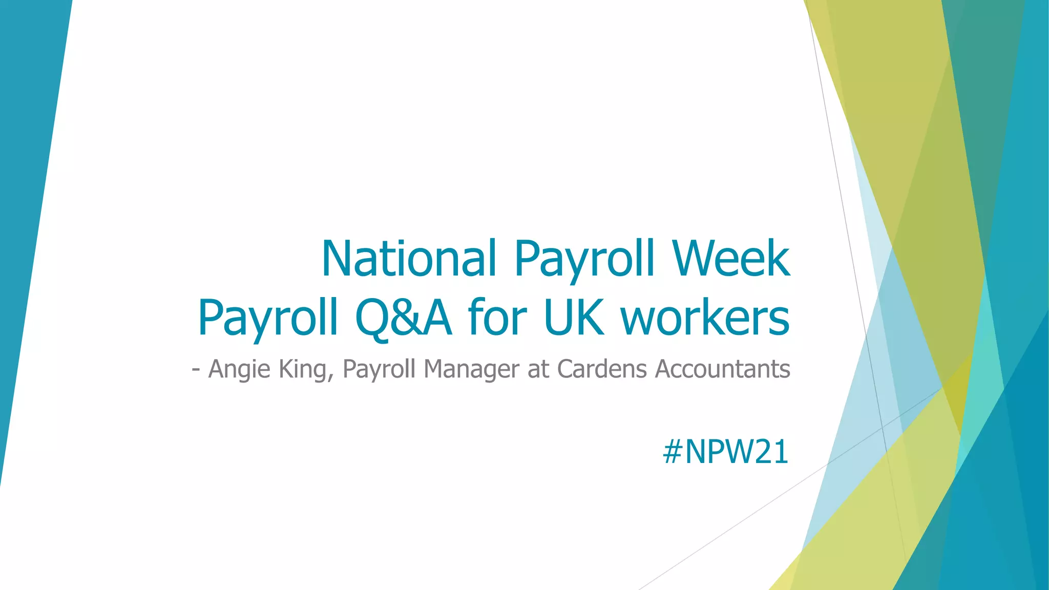 National Payroll Week: Payroll Q&A for your first job | PPT