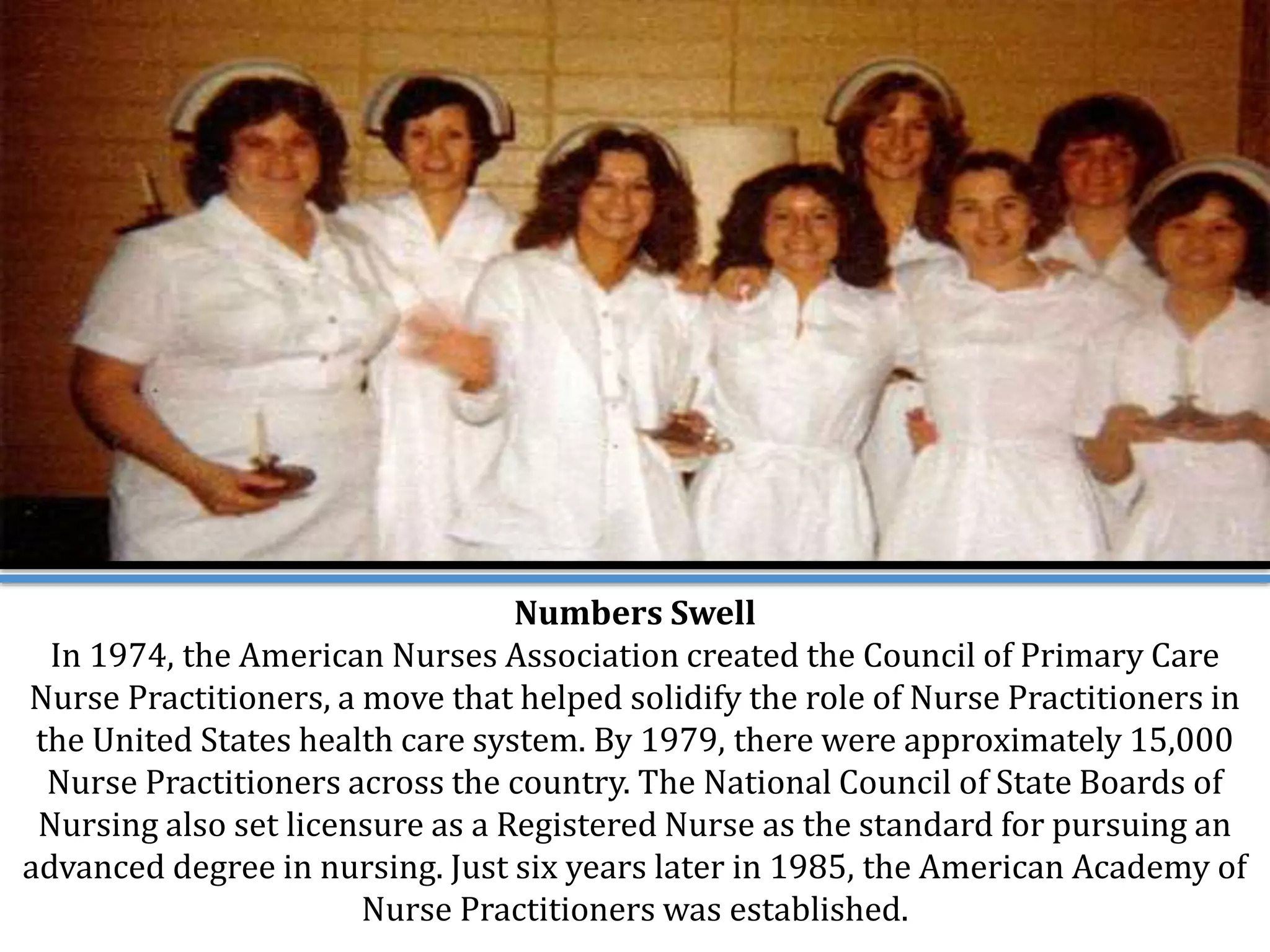 The History of Nurse Practitioners in the United States | PPTX