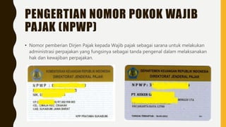 NPWP DAN NPPKP | PPTX