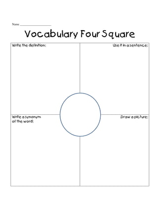 Vocab Square | PDF