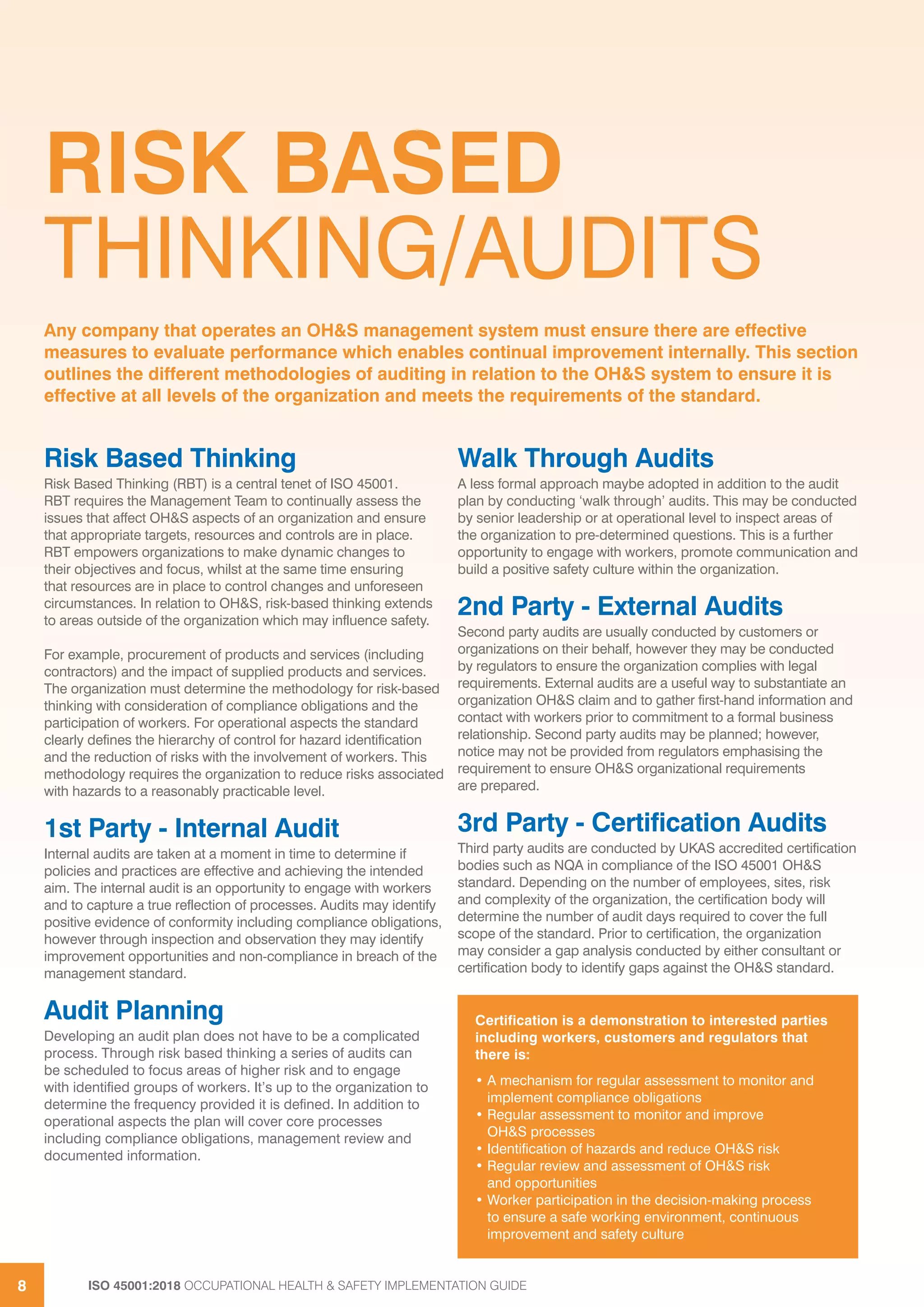 NQA - ISO 45001 Implementation Guide | PDF