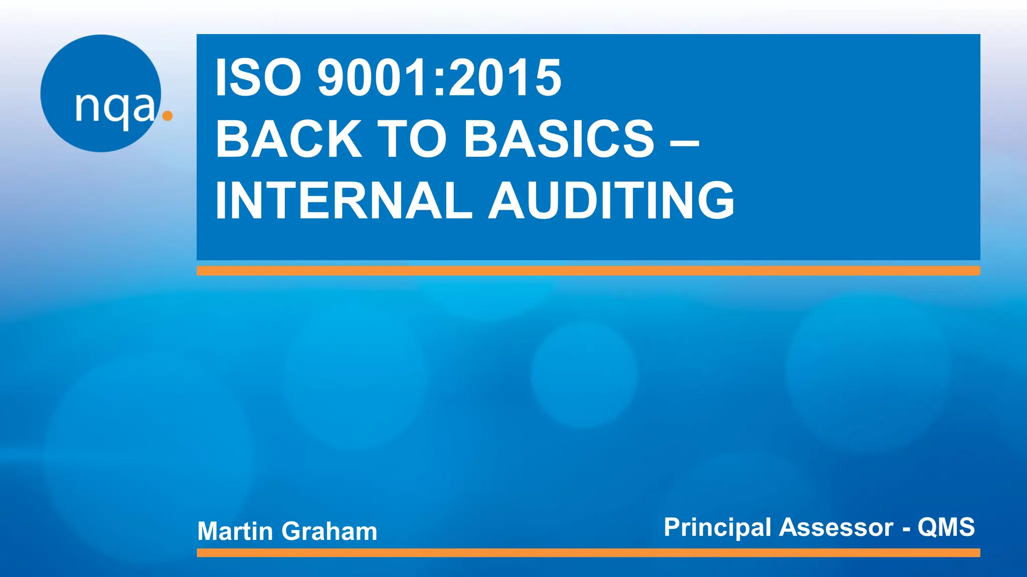Webinar-ISO-9001-Back-to-Basics-Internal-Auditing | PDF