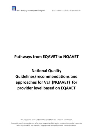 Nqafvet guidelines english | PDF | Vocational Training | Careers