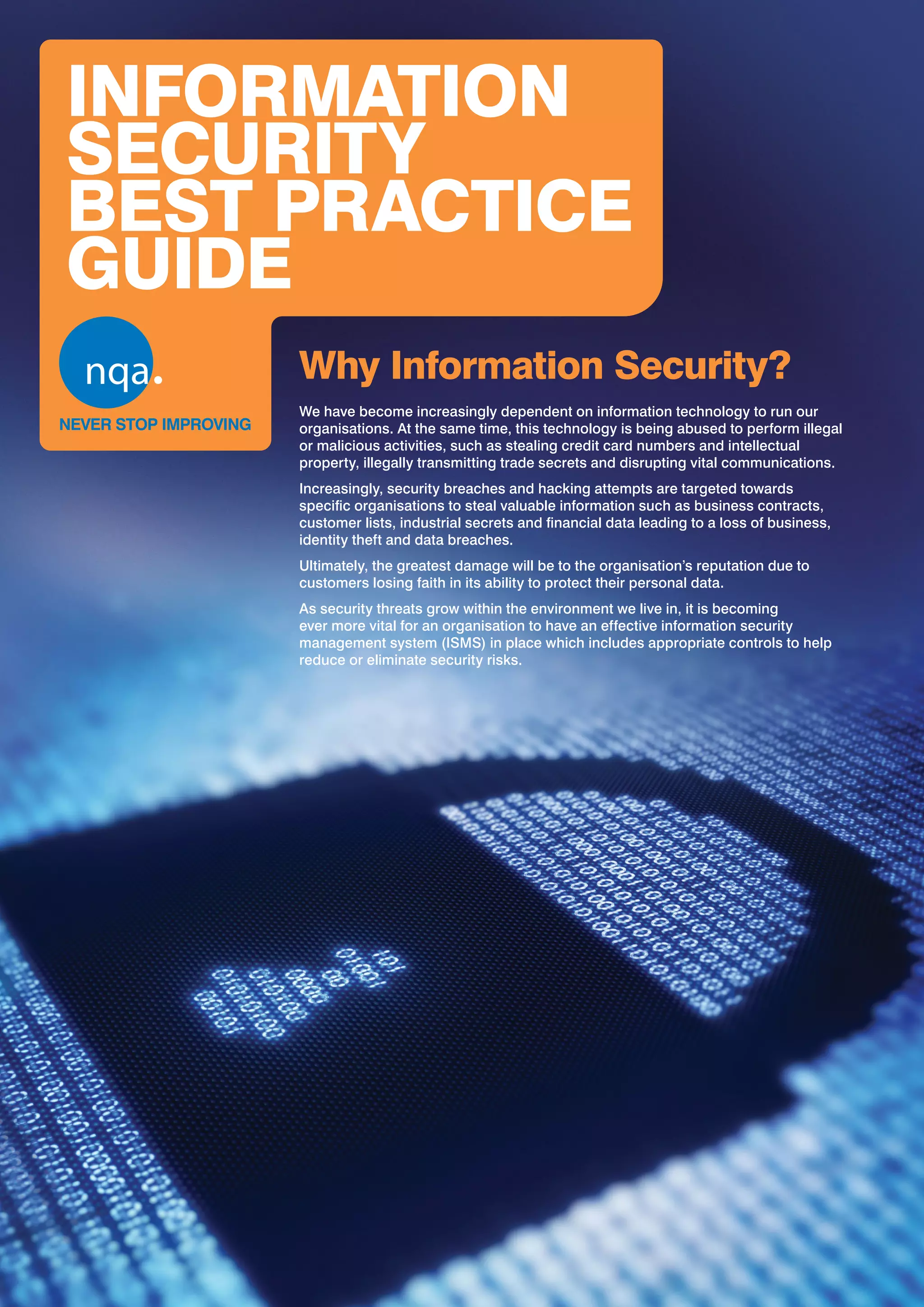 NQA - Information security best practice guide | PDF