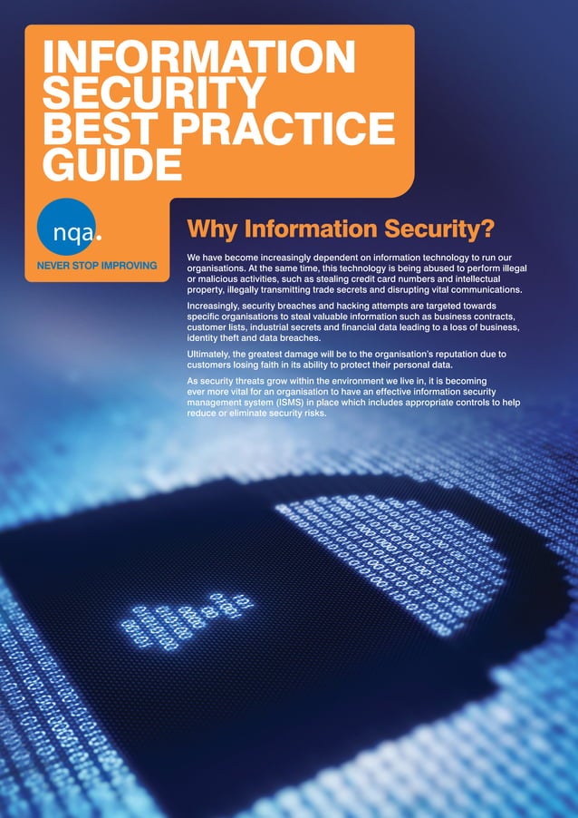 NQA - Information security best practice guide | PDF