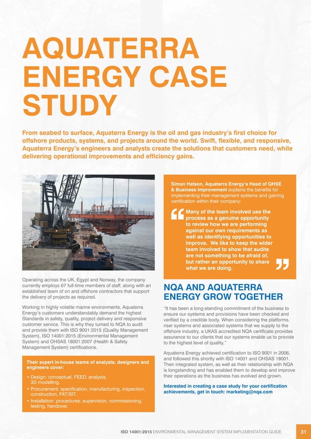 NQA ISO 14001 Implementation Guide | PDF | Environmental Services Industry | Industries