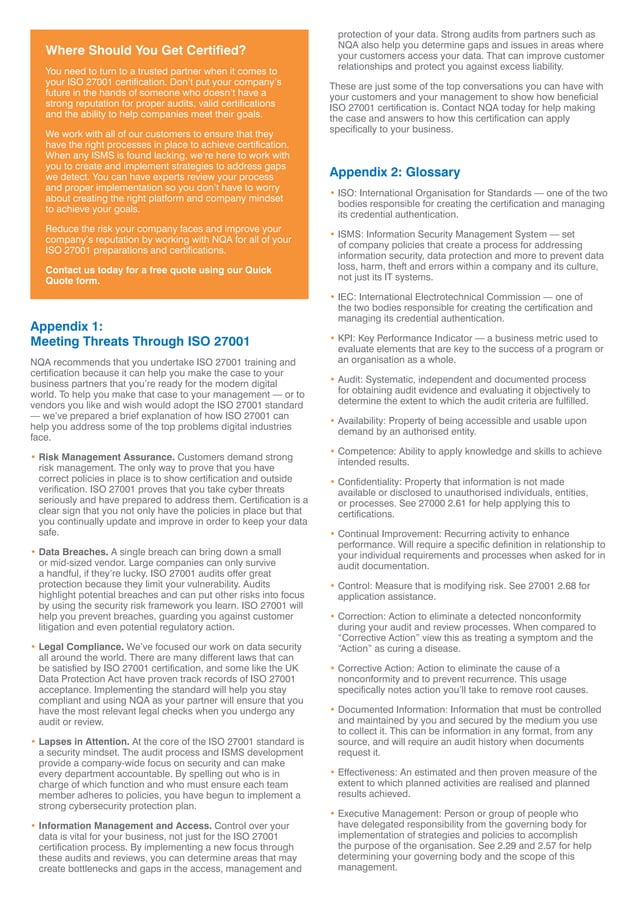 NQA Your Complete Guide to ISO 27001 | PDF
