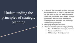 Strategic Planning Foundations | PPTX