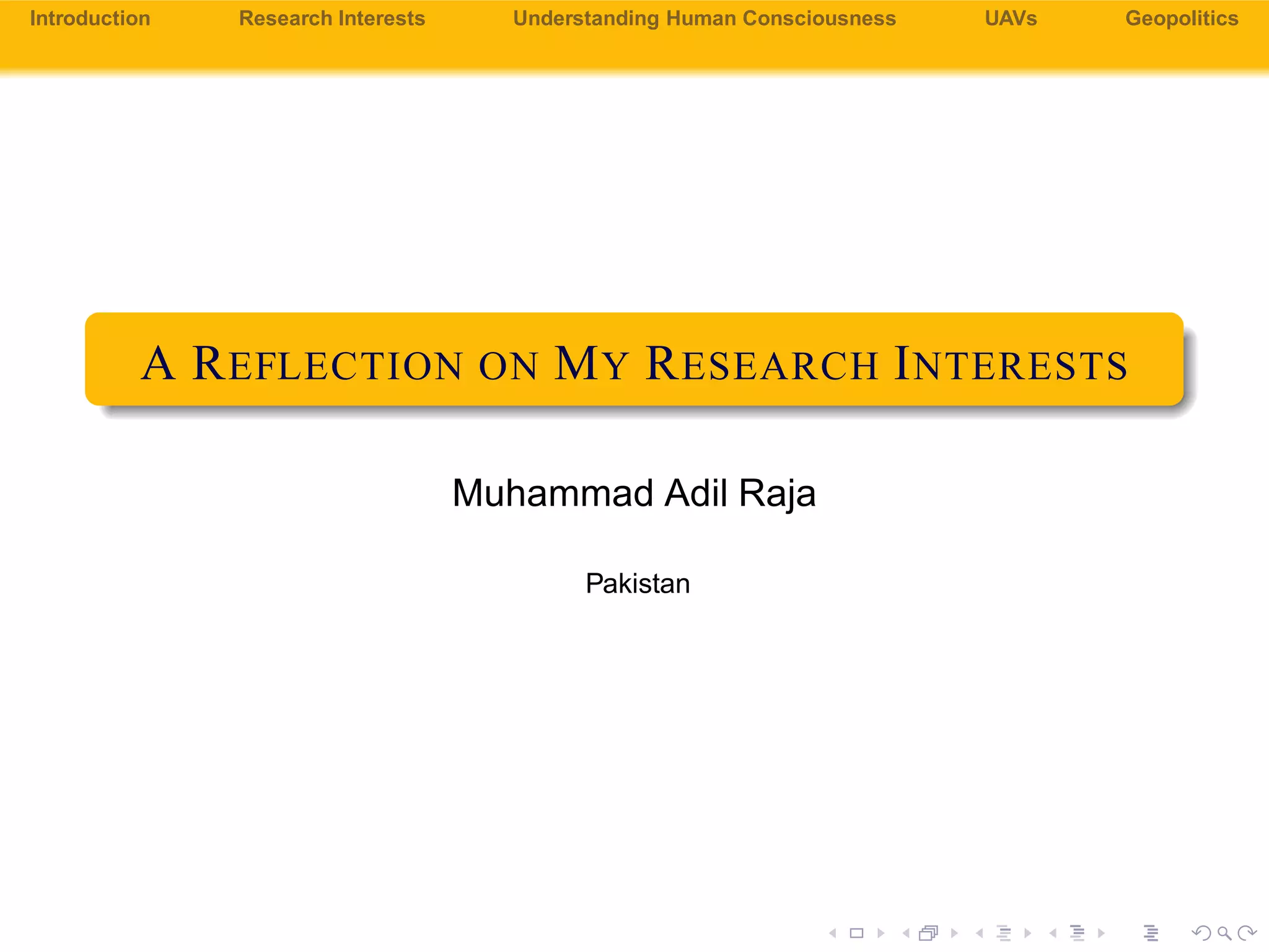 A Reflection on My Research Proposals | PPT