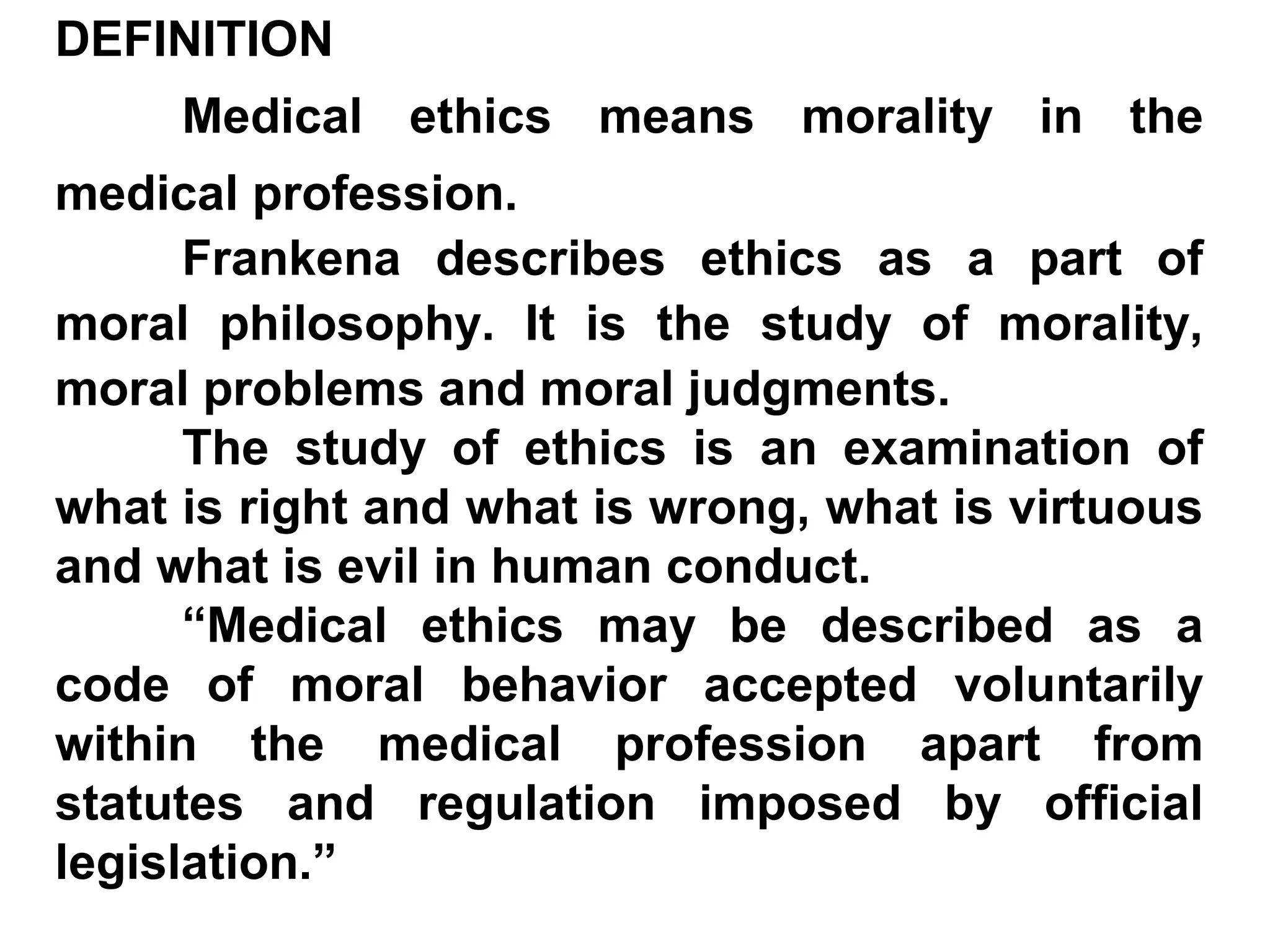 [Behav. sci] ethical aspects of medical practice by SIMS Lahore | PPT