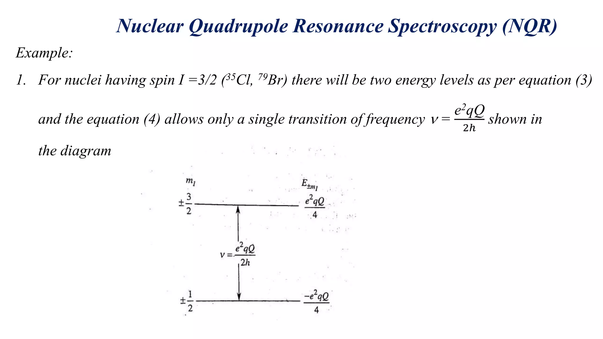 NUCLEAR QUADRUPOLE RESONANCE SPECTROSCOPY | PPTX