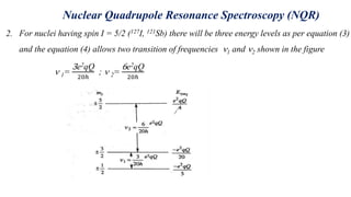 NUCLEAR QUADRUPOLE RESONANCE SPECTROSCOPY | PPTX