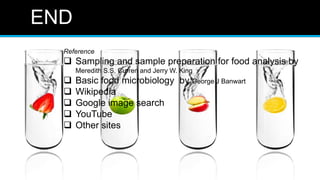 Preparation of liquid food sample for analysis | PPTX