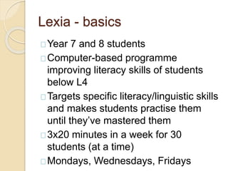 Paired Reading and Lexia | PPT