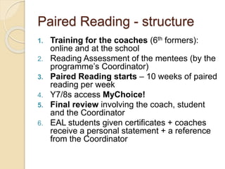 Paired Reading and Lexia | PPT