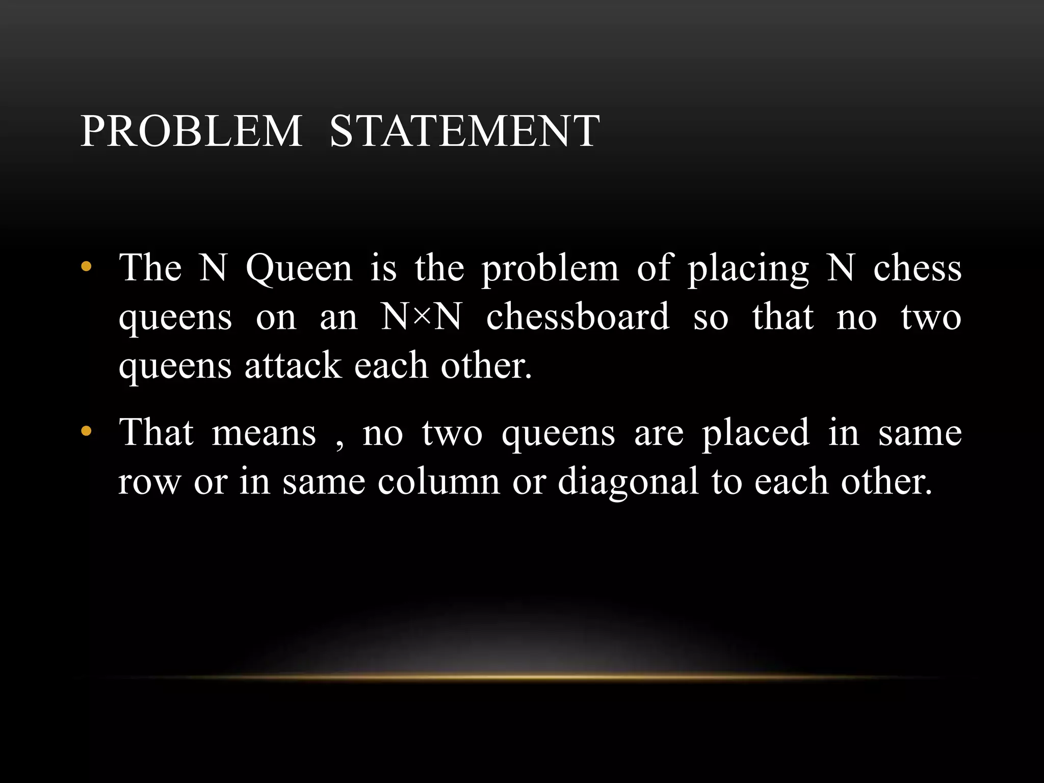 N queens using backtracking | PPTX