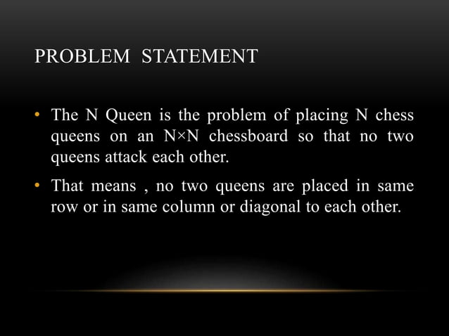 N Queens Using Backtracking