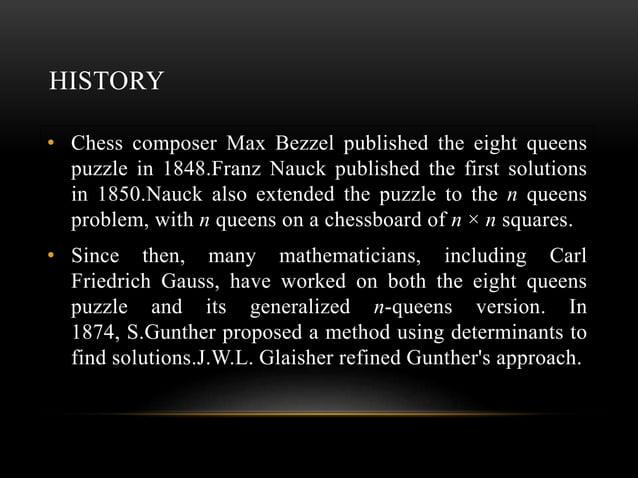 N Queens Using Backtracking