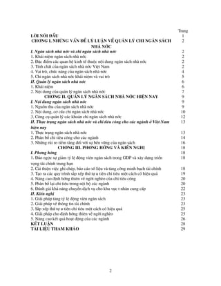đề áN quản lý chi ngân sách nhà nước | PDF
