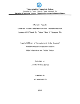 Narrative Report | DOCX