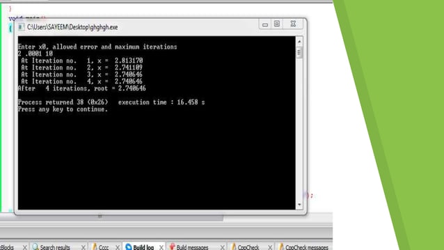 Newton Raphson Method Using C Programming | PPTX | Physics | Science