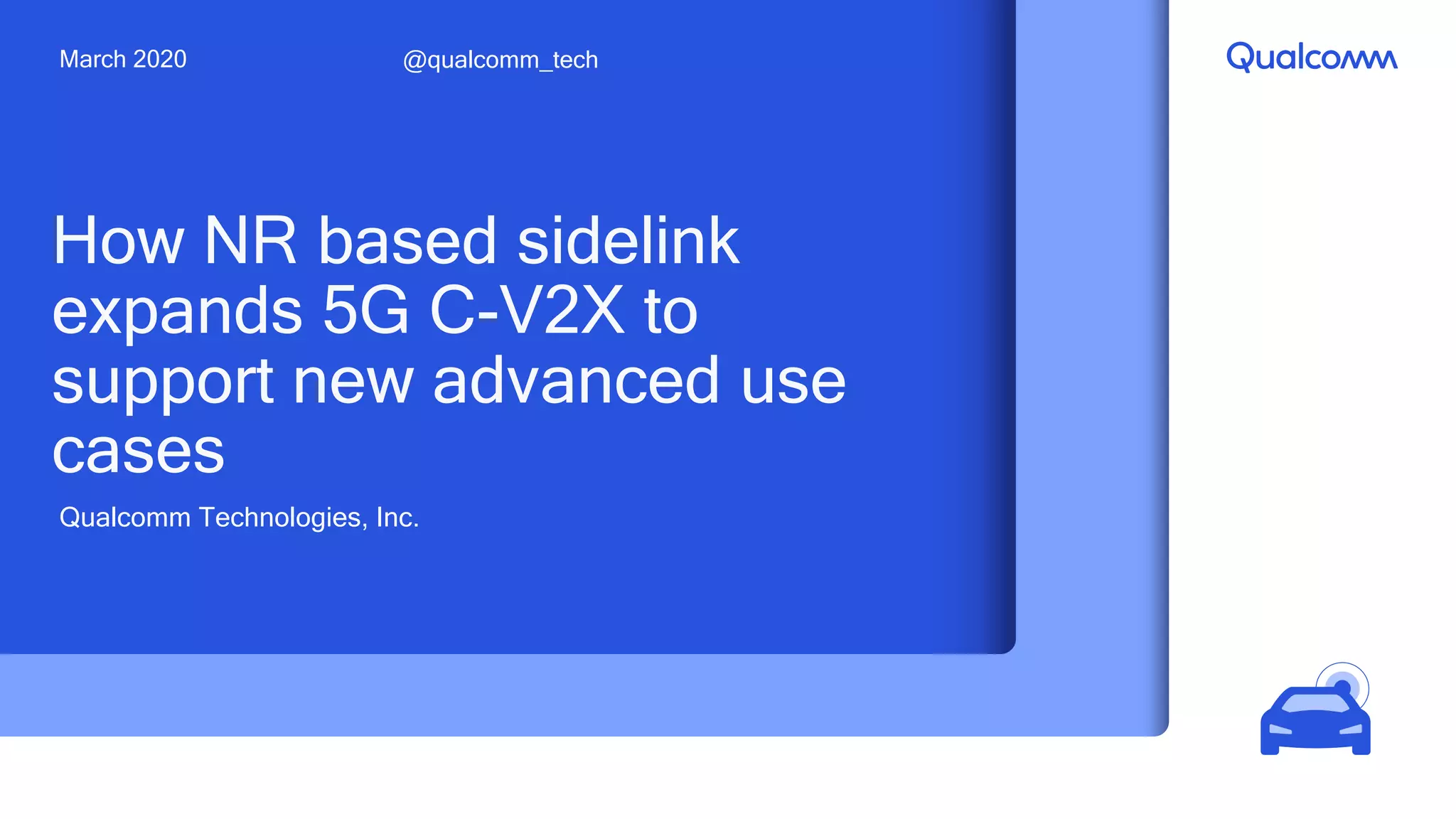 How NR based sidelink expands 5G C-V2X to support new advanced use cases | PDF