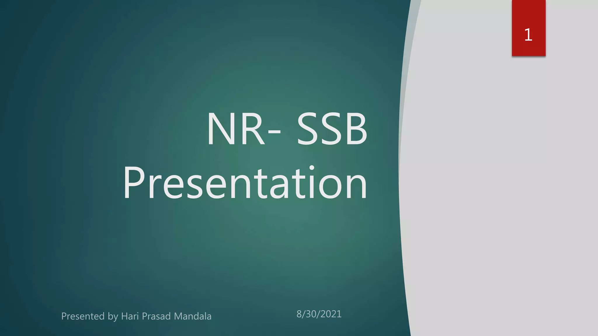 Nr Ssb Presentation Pptx