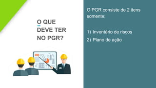 NR01 - Treinamento - Elaboracao PGR - P21 - Abr 21.pptx