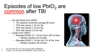 Emerging neuromonitoring techniques in TBI by Professor Andrew Udy | PPT