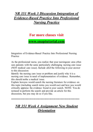 Nr 351 Education Redefined-snaptutorial.com