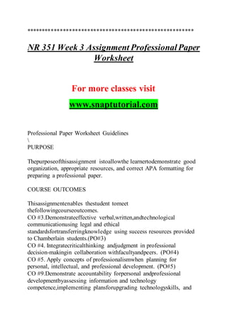 Nr 351 Education Redefined-snaptutorial.com