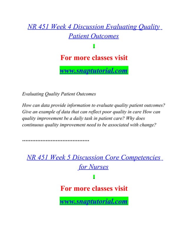 NR 451 Enhance teaching - snaptutorial.com