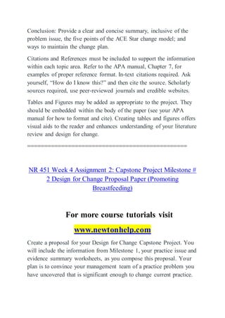 NR 451 Invent Yourself/newtonhelp.com