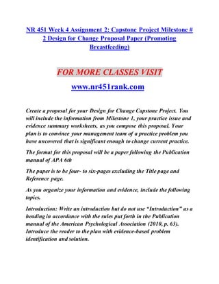 NR 451 RANK Lessons in Excellence-- nr451rank.com