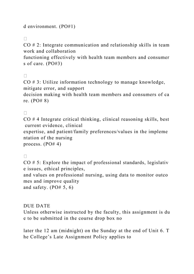 NR452 CAPSTONE COURSE Required Uniform Assignment Cap.docx