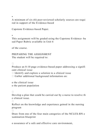 NR452 CAPSTONE COURSE Required Uniform Assignment Cap.docx
