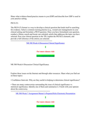 NR 500 Massive Success / snaptutorial.com